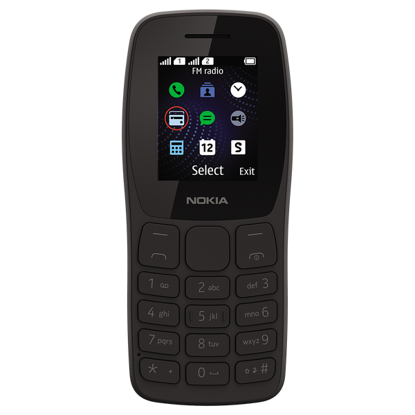 Nokia 105 Dual Sim Black – PEP Cell