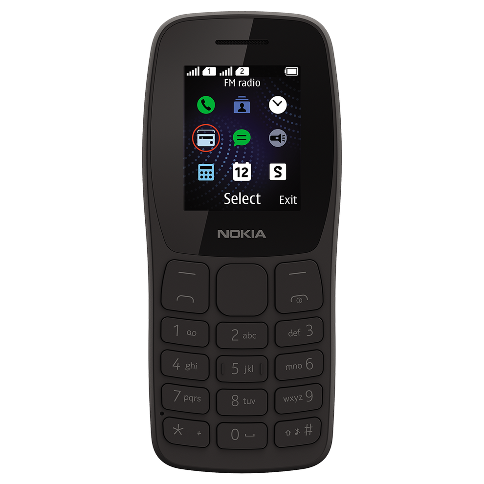 Nokia 105 Dual Sim Black – PEP Cell