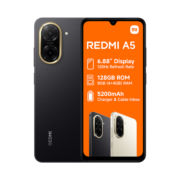 Xiaomi Redmi A5 128GB Dual Sim Black – PEP Cell