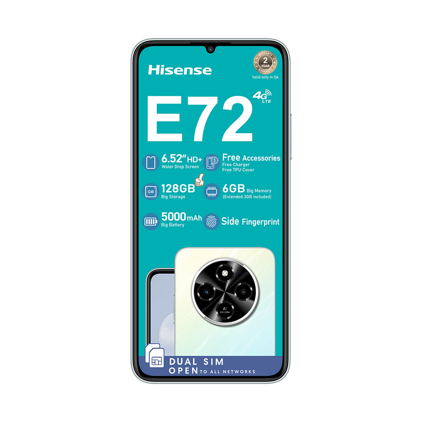 Hisense E72 128B Dual Sim – PEP Cell