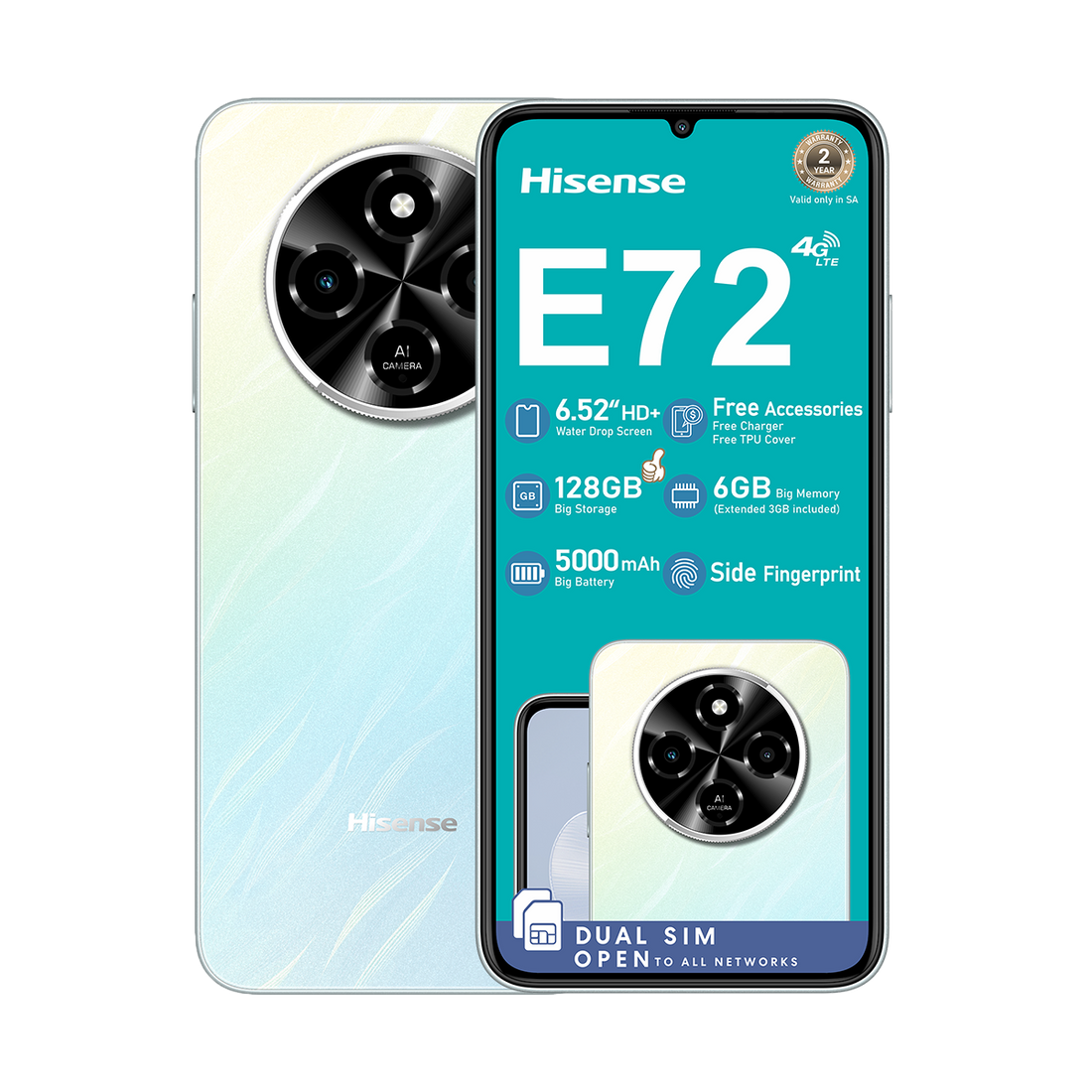 Hisense E72 128B Dual Sim – PEP Cell
