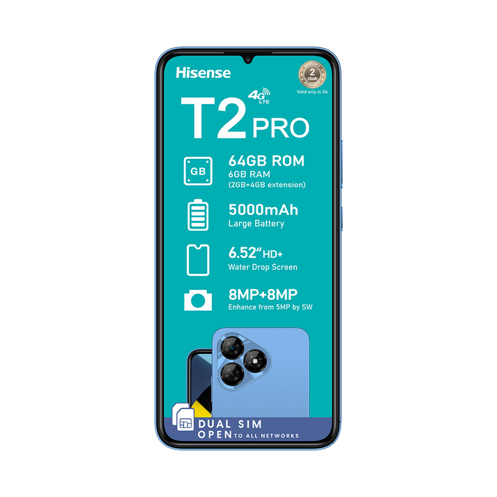 Hisense T2 Pro 64GB Dual Sim – PEP Cell