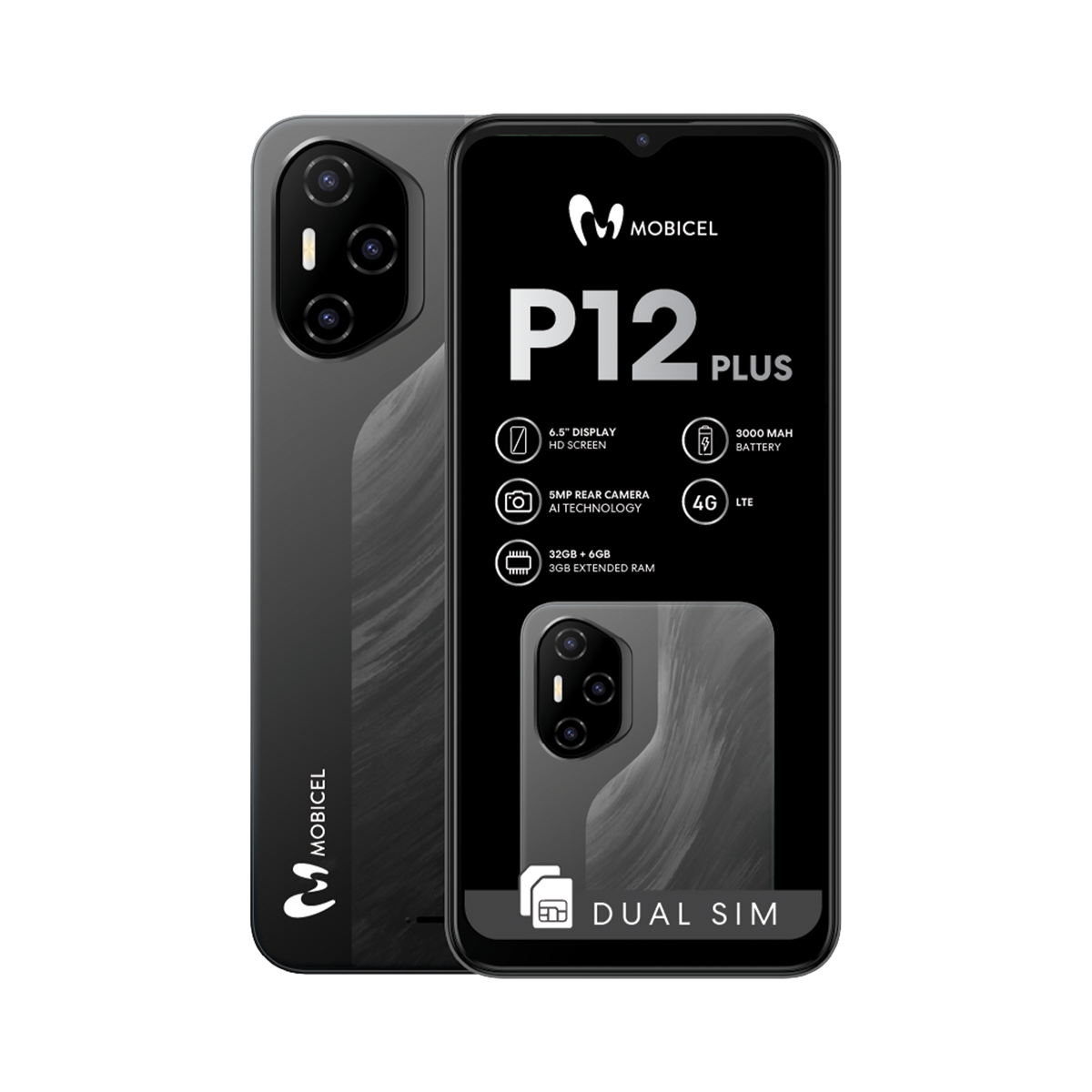 Mobicel P12 Plus Dual Sim – PEP Cell