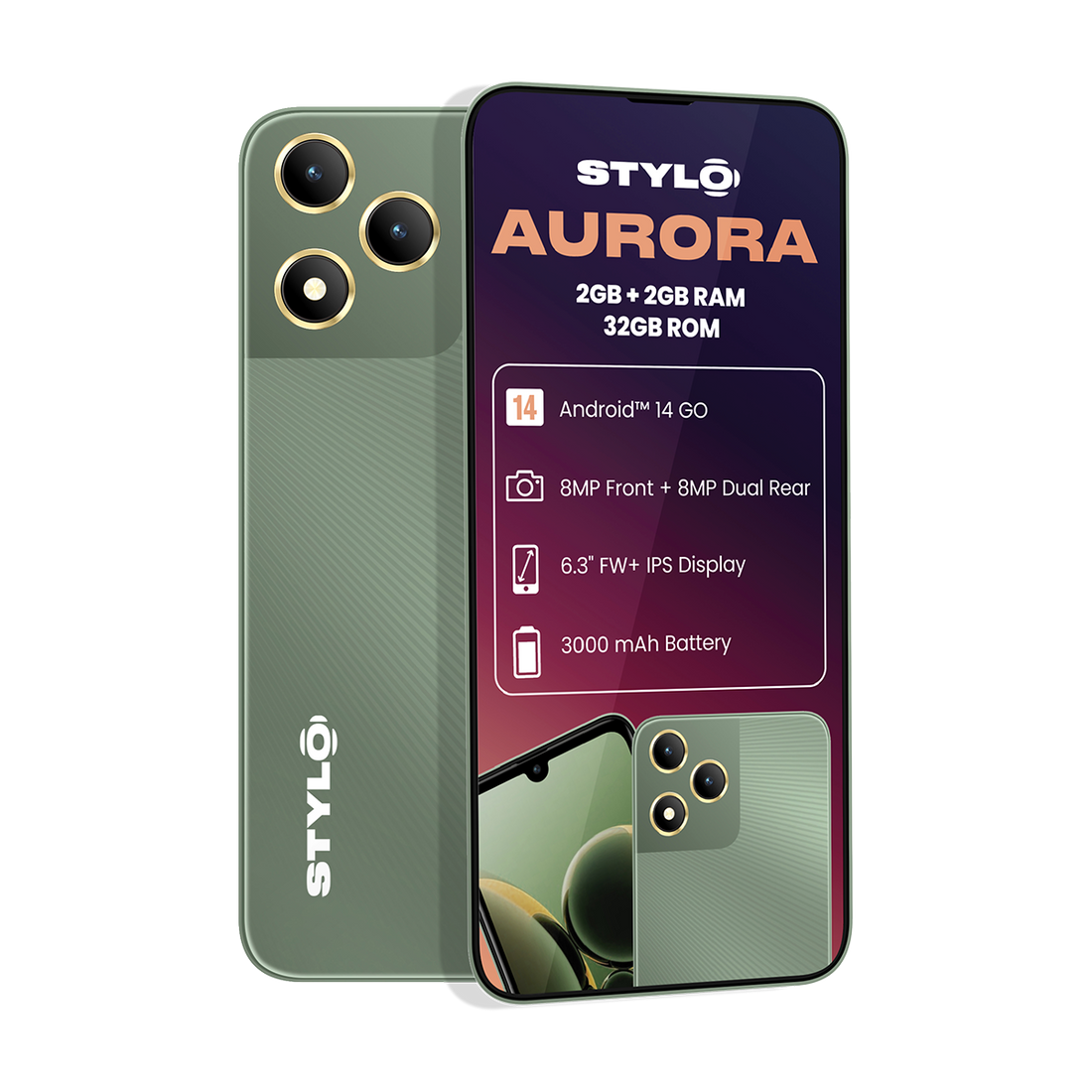Stylo Aurora 32Gb Dual Sim – PEP Cell