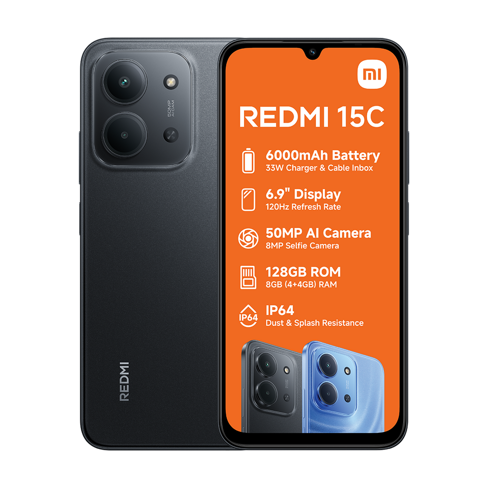Buy Xiaomi Redmi 15C 128GB Dual Sim online – PEP Cell